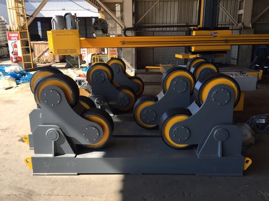 60 Ton Loading Capacity Tank Turning Rolls Drive By 4KW Motor Power For Automatic Welding