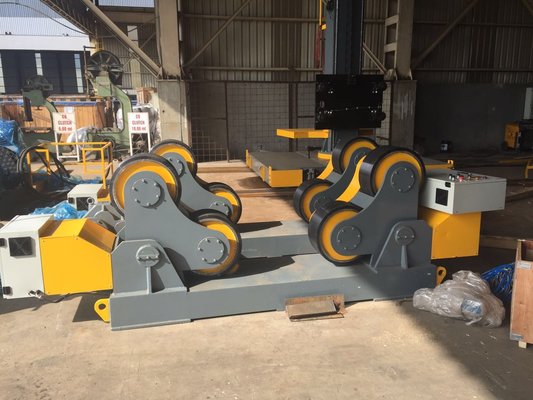 80 Ton Loading Capacity Pipe Turning Rolls Vessel Diameter 850-500mm