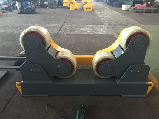 Self Aligned Pipe Turning Rolls Pipe Welding Rollers 350 X 120mm Rubber Wheels
