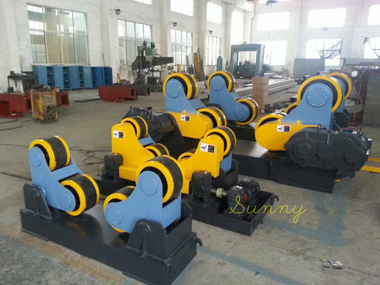3PH  Double Drive Conventional Welding Rotator , Power Rollers For Pipe Welding
