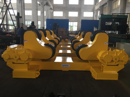80 Ton Self Aligning Tank Fit Up Rolls , Pipe Turning Rollers Adjustable Speed