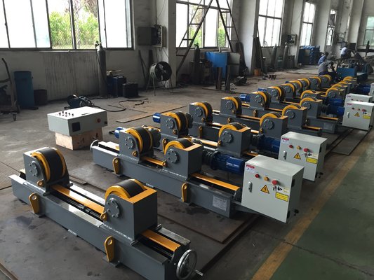 Q235 Adjust Self Aligning Welding Rotator Automated Bolt Rubber Wheels