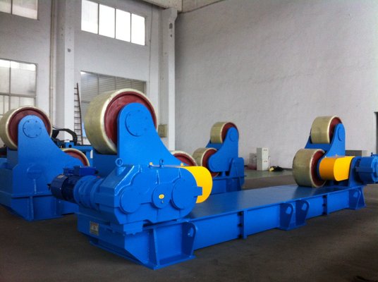 VFD Adjust Self Aligning Welding Rotator 200 Ton Loading Capacity PU Coated