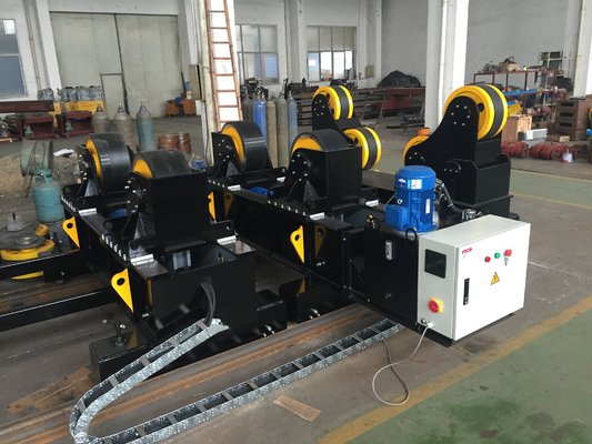 Motorized Moving HGZ-60 Self Aligning Welding Rotator Stable Continuous Running