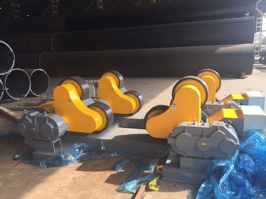 Automatic Self Aligning Welding Rotator 4kw Motor Power Double Row Wheels