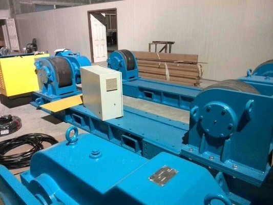 PU Wheels Conventional Welding Rotator 60 Ton Bolt Adjustment For Oil Tank