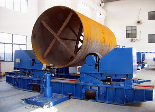 Blue Painting HGK-40 Conventional Welding Rotator With 400 x 120mm Rubber Wheels