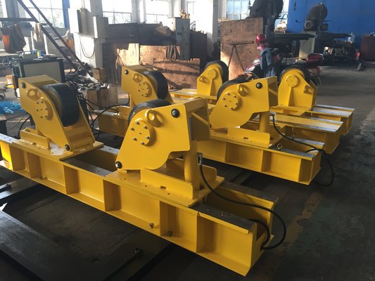 Conventional Pipe Turning Rollers , Self Aligning Rotator Speed Adjust By Inverter