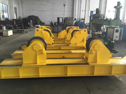 Sand Blasting Welding Turning Rolls With Moving System , 40 Ton Loading