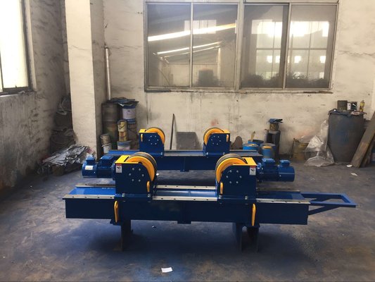 Q235 Conventional Welding Rotator 20 Ton Top Loading Wired Control Panel