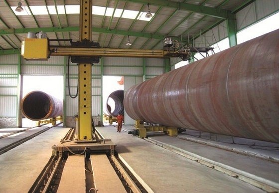 4X4 Heavy Duty Cross Slide Welding Manipulator For Tank Welding Column And Boom