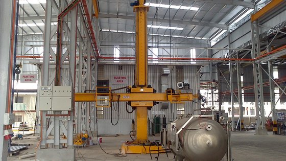 5x5 Welding Column Boom , Sub Arc Manipulator With Cross Slide Moving Revolve Type