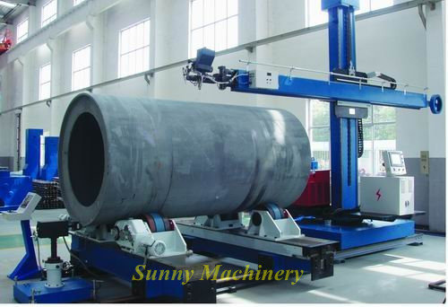 Heavy Duty Cylinder Welding Column Boom For Boiler Tank Pressure Vessel