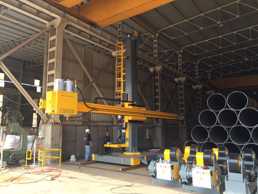 Revolve Cylinder Column And Boom Welding Machine , Sub Arc Welding Machine