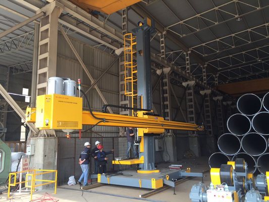 4.25kw Longitudinal Seam Welding Machine , Sub Arc Manipulator With Control Box Platform