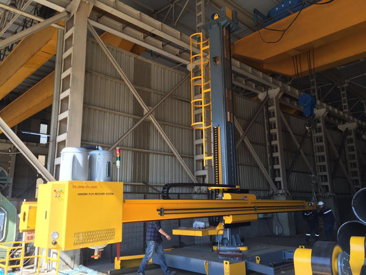 6x6 Welding Column Boom Travel On Rail With Recovery Machine Cross Slide