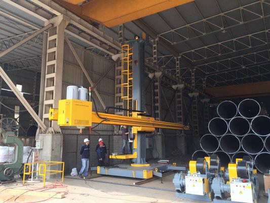 6x6 Welding Column Boom Travel On Rail With Recovery Machine Cross Slide