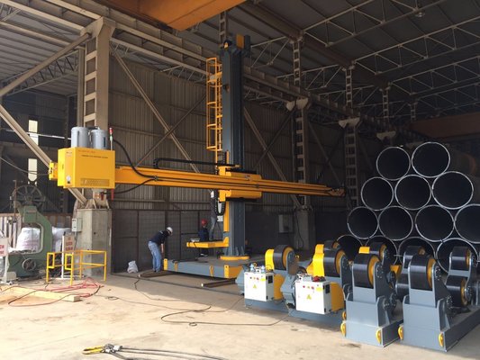 Seam Column Boom Welding Machine , Sub Arc Manipulator With Control Box Platform