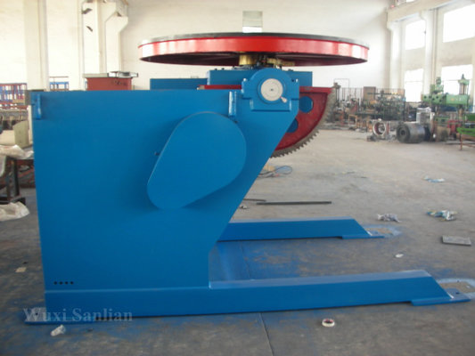 Horizontal Floor Tube Welding Positioner , Rotary Welding Table Rotating 360°