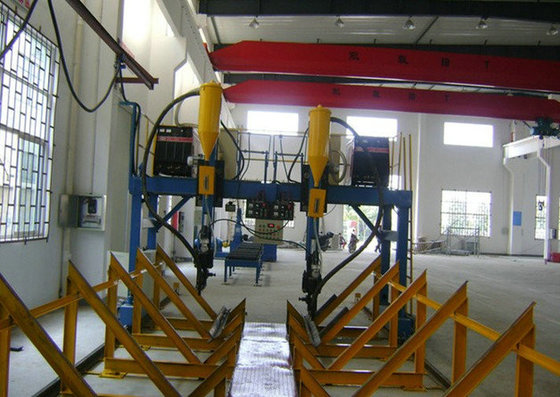 Auto Welding H Beam Welding Line Correcting Speed 3000mm/ Min MZ-1000