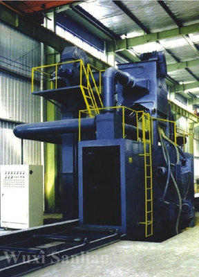 Welding H Beam Production Line / Shot Blasting Machine For Surface Cleaning