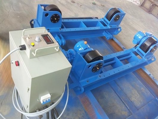 Shot Blasting 60T Pipe Turning Rollers , Pipe Rotators For Welding 100v - 600v Voltage
