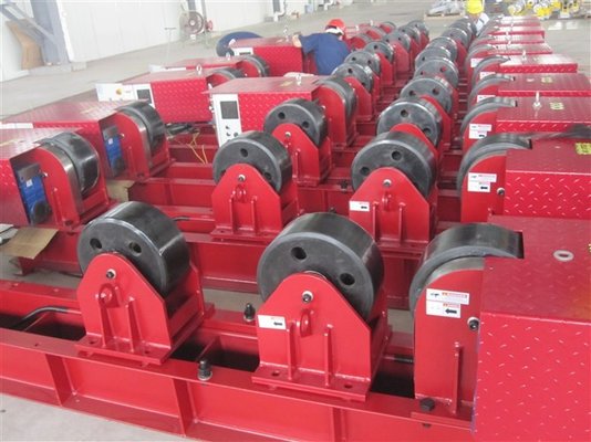 Industrial 10T Conventional Welding Turning Rolls Manual Lead Screw For Oil Tank