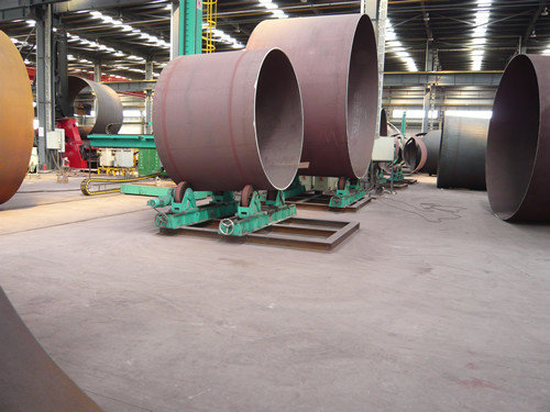 10T Cylinder Steel Pipe Welding Rollers / Self-aligning Welding Rotator 2 x 0.55kw