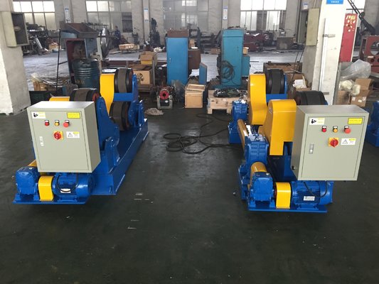 40T Self Aligning Welding Turning Rolls Q235 Material Speed Adjust By Inverter