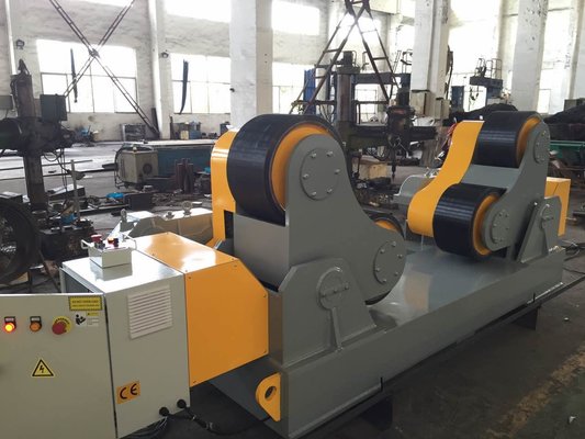 10T 1.5KW Self Aligning Rotator , Power Rollers For Pipe Welding PU Wheels
