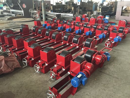 Manual Screw Pipe Rotators For Welding 2x0.55 Kw Motor Power CE Certification