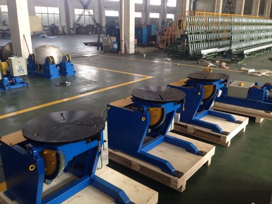 Electric Rotary Fixed Welding Positioner Manual Tilting / Motorized Rotaion