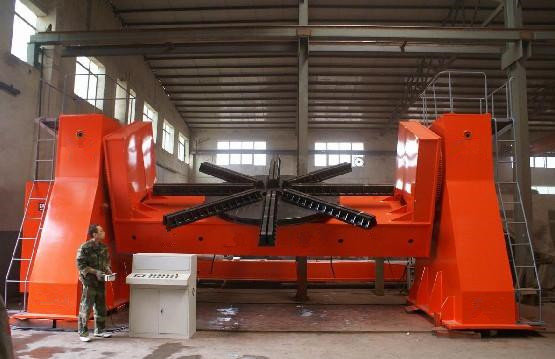 50 Ton Cradle Rotary Fixed Welding Positioner 15kw Motor Rotation Frequency Control