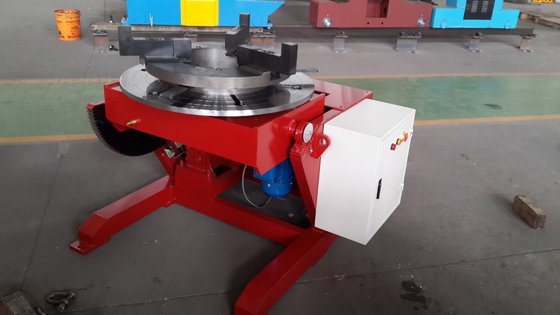600KG Loading Capacity Welding Positioner Turntable , Rotary Positioner Table With T-Slot