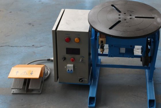 1000mm Table Pipe Welding Positioners , Small Welding Turntable VFD Control