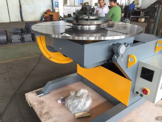 1200kg Loading Capacity Rotary Welding Positioner , Small Weld Positioner 1200mm Table
