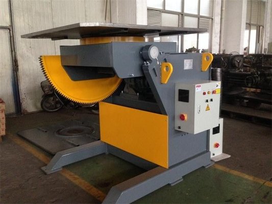 Q235 Material Elevating Welding Positioner  Grey Yellow 90 Degree Tilting Angle