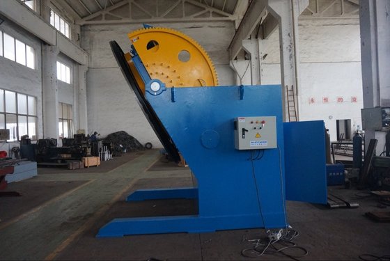 360 Degree Elevating Welding Positioner With 1000mm Table / Chuck Adjustable Speed