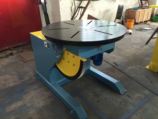 Motorized Tilting Rotary Welding Positioner Turntable For 2 Ton Rated Load Cap