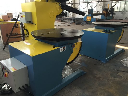 Motorized Tilting Rotary Welding Positioner Turntable For 2 Ton Rated Load Cap