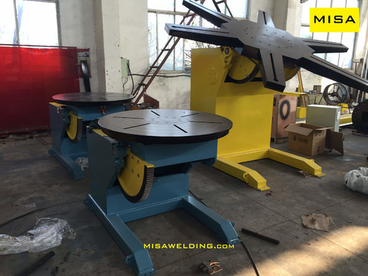 Motorized Rotary Welding Table 15 Ton Loading Capacity 5.5kw Tilting Motor
