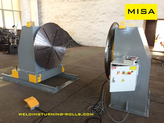 3 Ton Headstock Tailstock Positioner 1500mm Faceplate For Welding Oil Tank