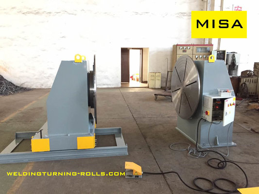 3 Ton Headstock Tailstock Positioner 1500mm Faceplate For Welding Oil Tank