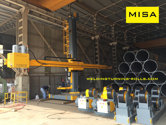 5050 Welding Column Boom Travel On Rail With Recovery System Welding System