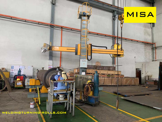 5050 Welding Column Boom Travel On Rail With Recovery System Welding System