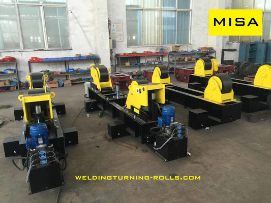 Hydraulic Tank Fit Up Rolls For Wind Tower Production Pipe Fit Up Growing Line