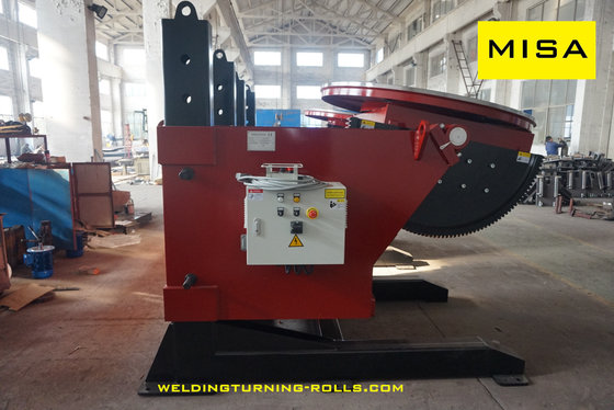 Manual Elevating Welding Positioner 1500mm Faceplate / Motorized Tilting