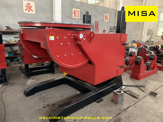 Manual Elevating Welding Positioner 1500mm Faceplate / Motorized Tilting