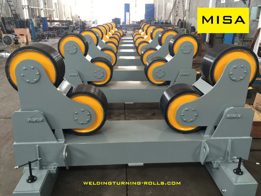 Blue Conventional Tank Turning Rolls , Welding Turning Rolls 60 Ton Loading Capacity