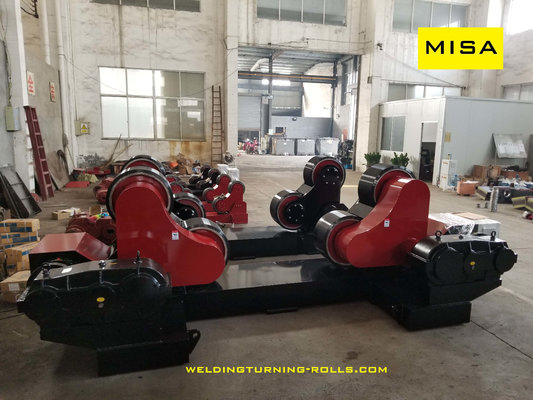 20Ton Self-Aligned Welding Rotator With 1.5KW Motor Power , Pipe Turning Rolls